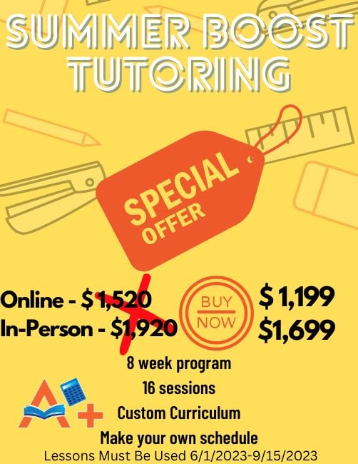 Private Tutoring - Summer Boost